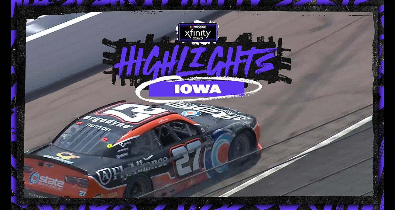 Jeb Burton blows right-front tire, hits wall to end Stage 1 - NASCAR