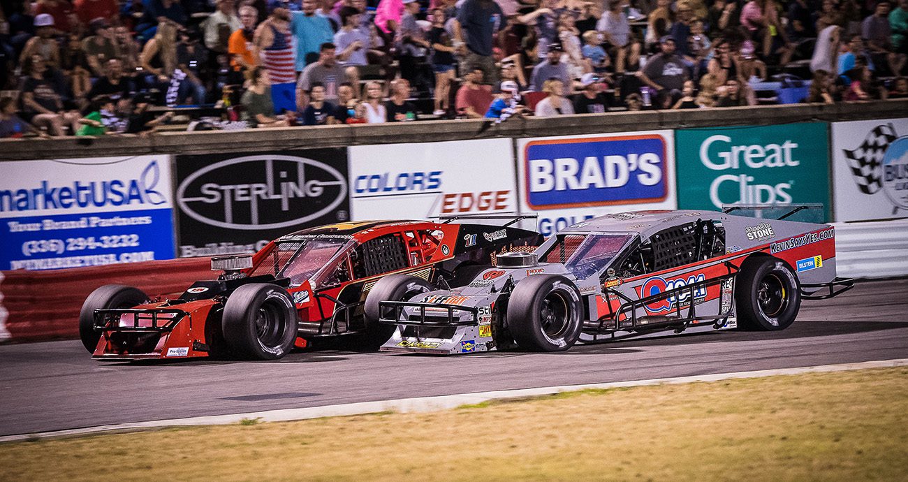 Highlights: Brandon Ward outruns Danny Bohn in Bowman Gray Modified ...