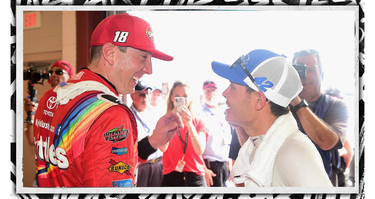 Rewind the clock: Busch, Larson trade paint at Chicagoland | NASCAR