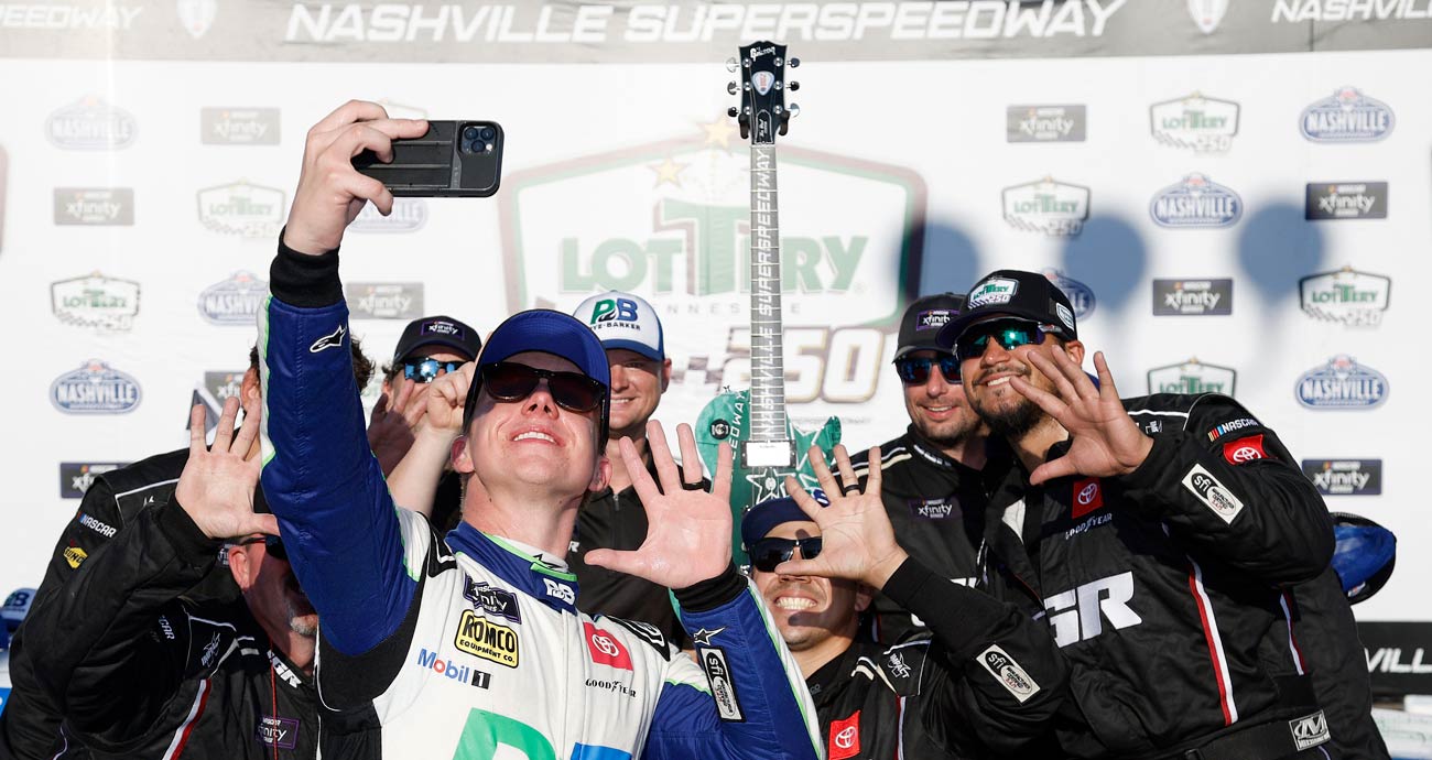 John Hunter Nemechek ices Xfinity win at Nashville | NASCAR