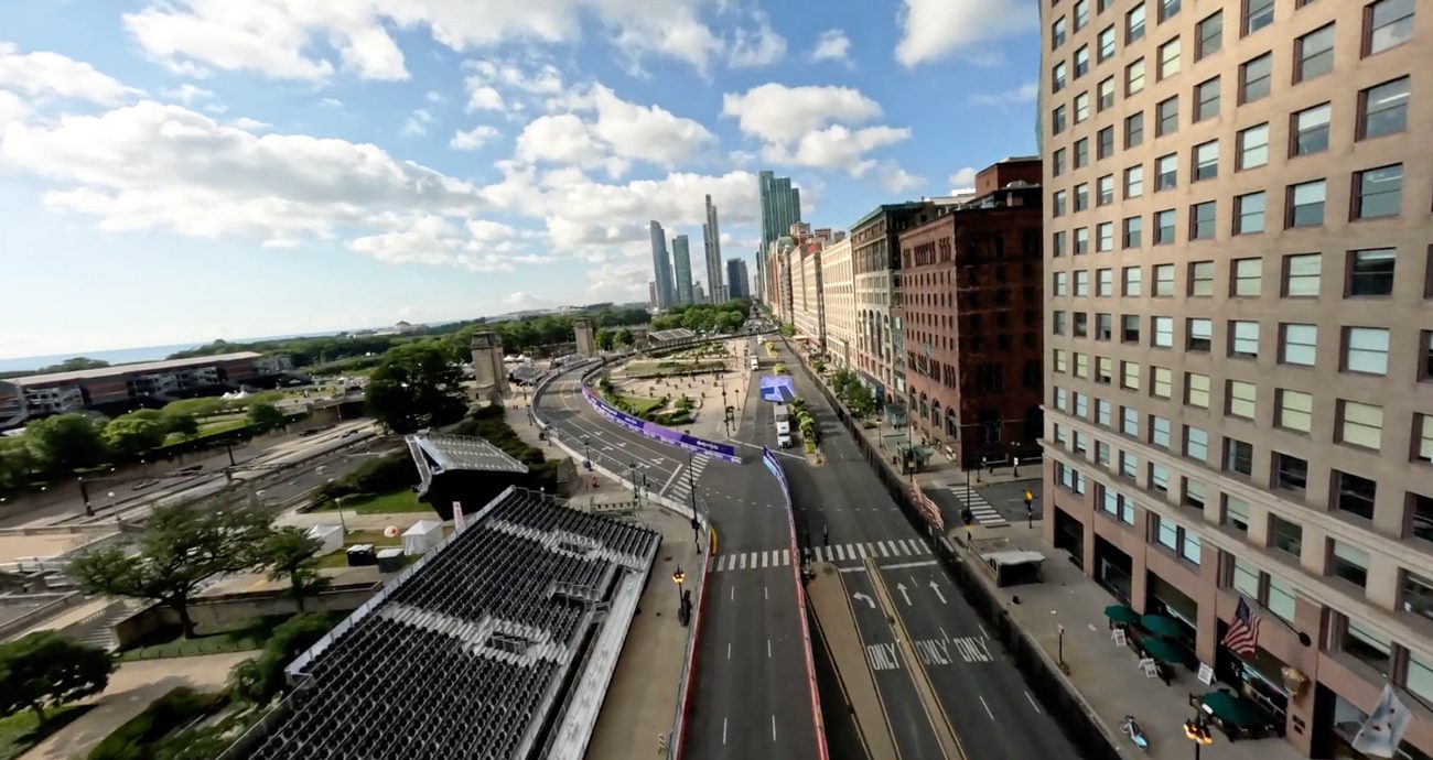 Drone view: Chicago Street Course like never before | NASCAR