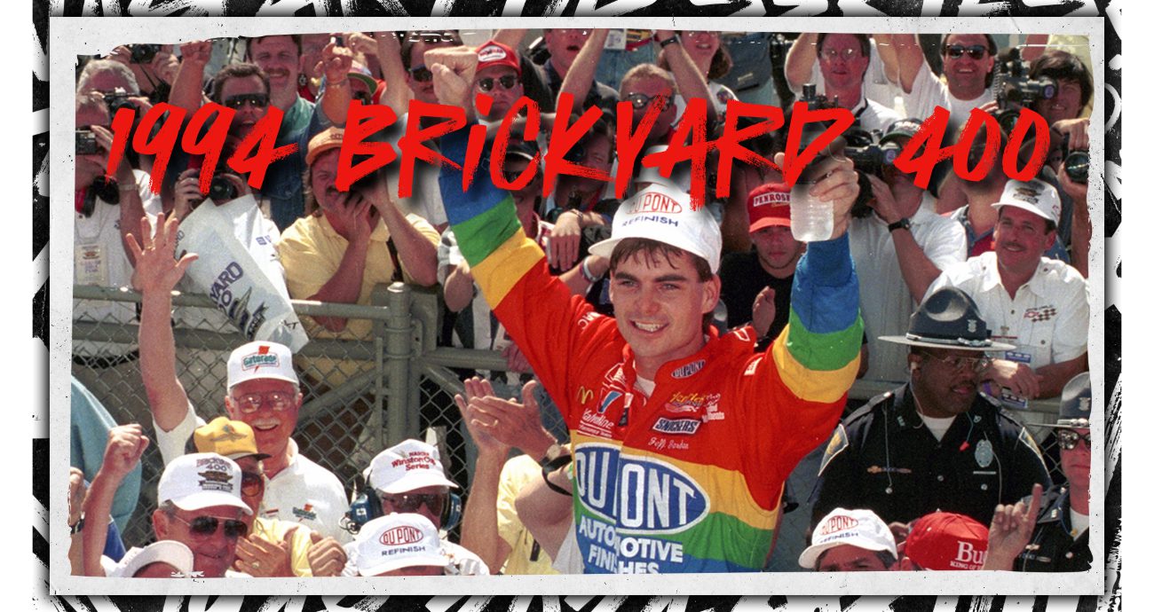 Classics: Jeff Gordon wins inaugural Brickyard 400 - NASCAR