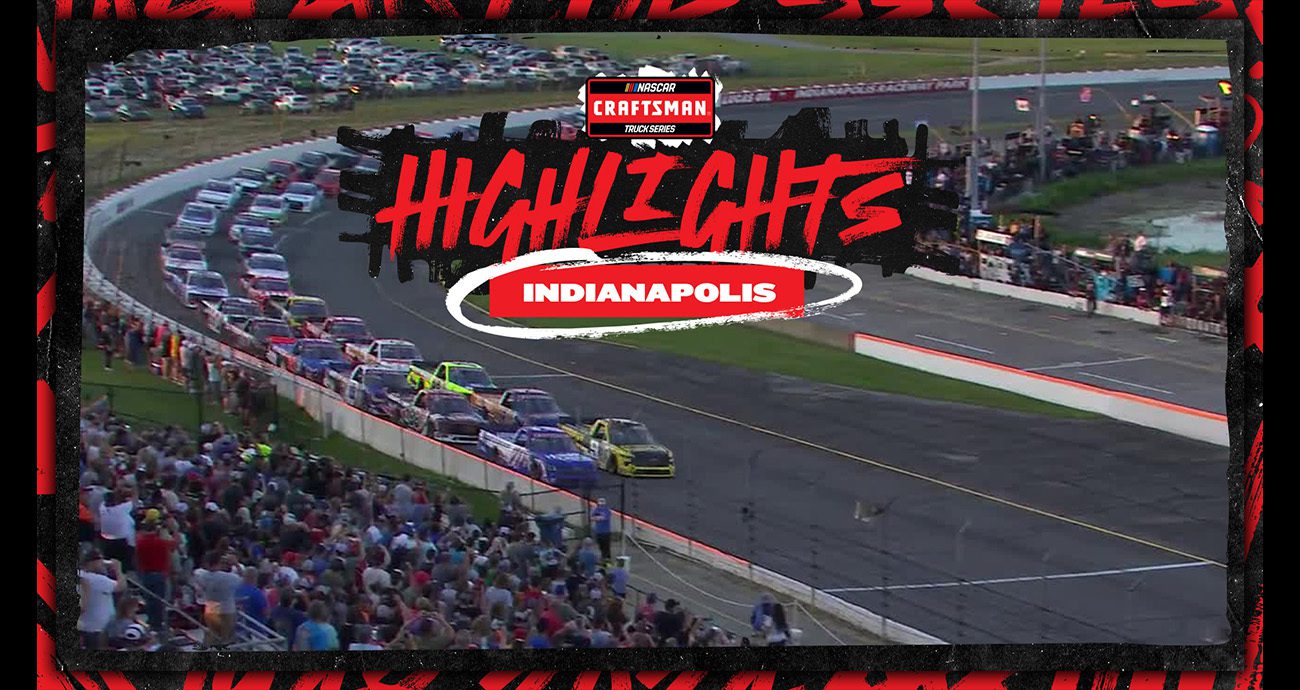 Grant Enfinger snatches the lead on Lap 1 at IRP - NASCAR