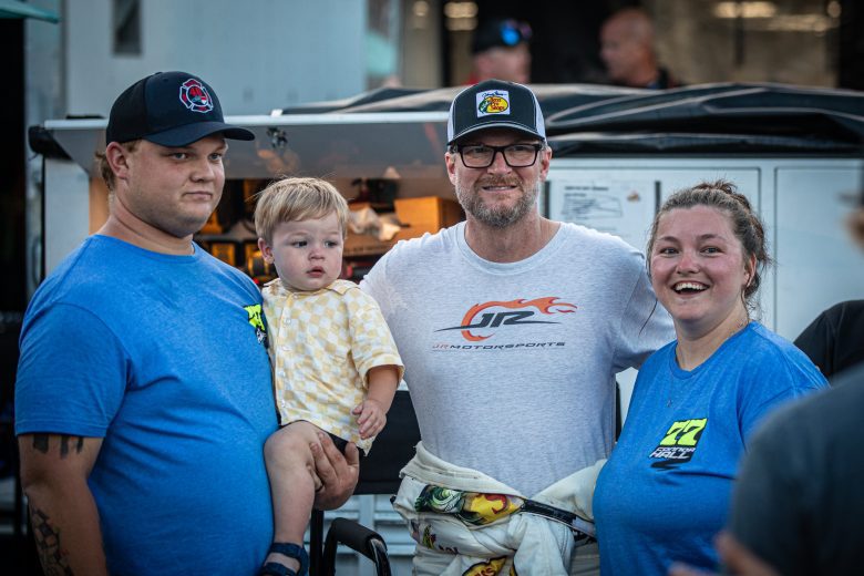 Dale Earnhardt Jr. racing in the 2024 Hampton Heat at Langley Speedway ...