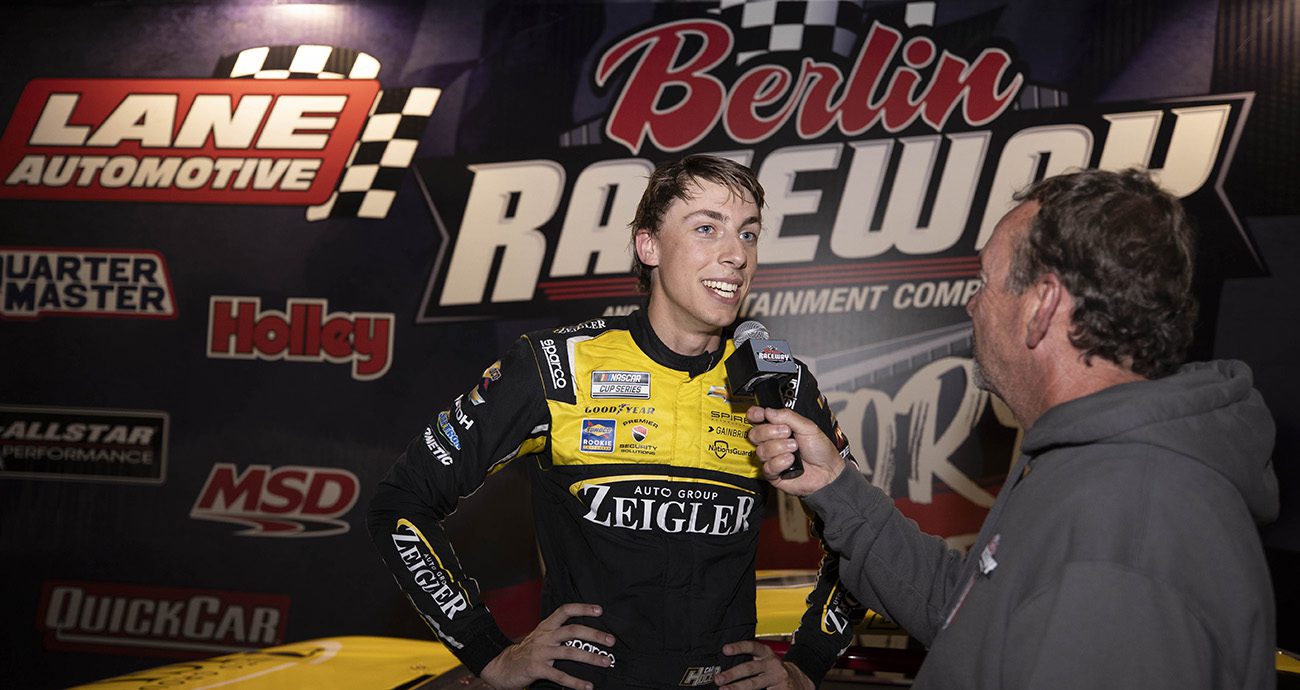 Carson Hocevar wins his first Battle at Berlin at home track in ...