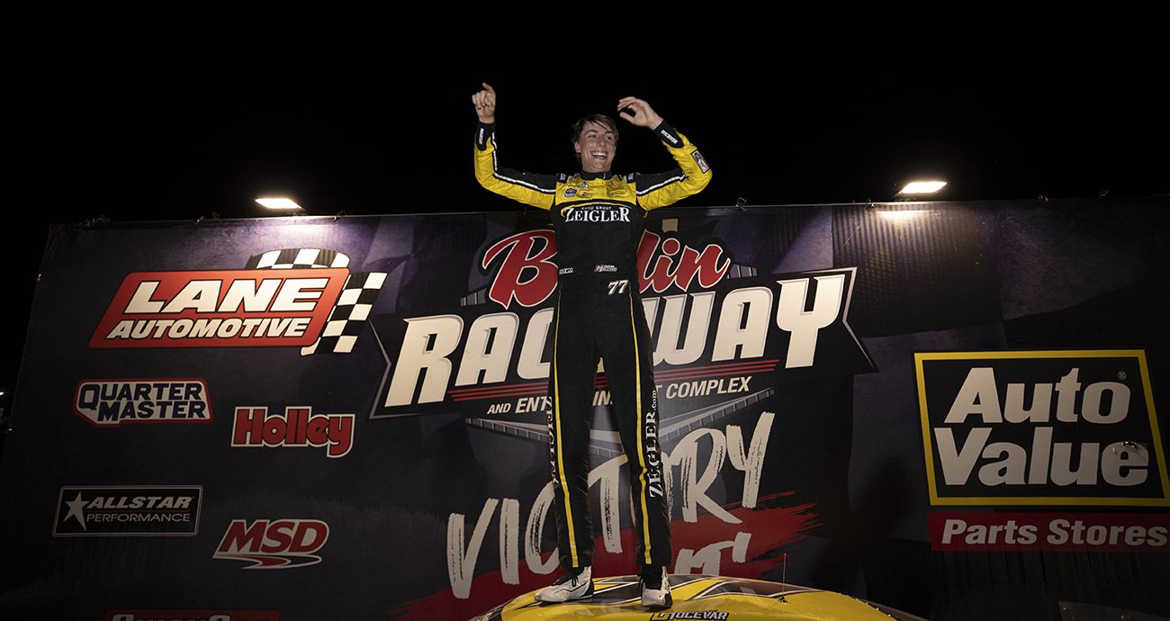 Carson Hocevar holds off Erik Jones and Bubba Pollard to earn his first ...