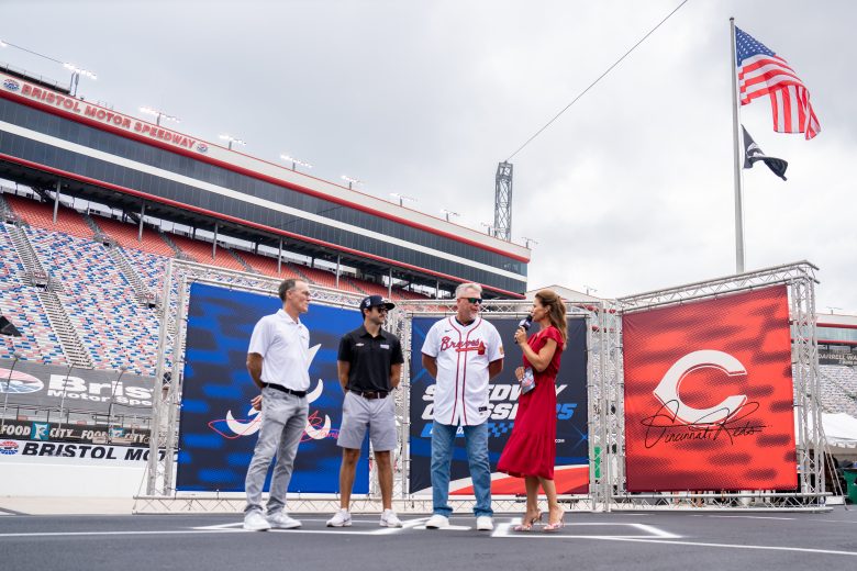 Scenes from MLB announcement at Bristol - NASCAR