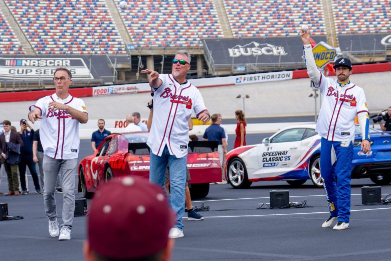 Scenes from MLB announcement at Bristol - NASCAR