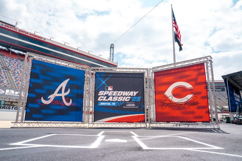 Scenes from MLB announcement at Bristol - NASCAR