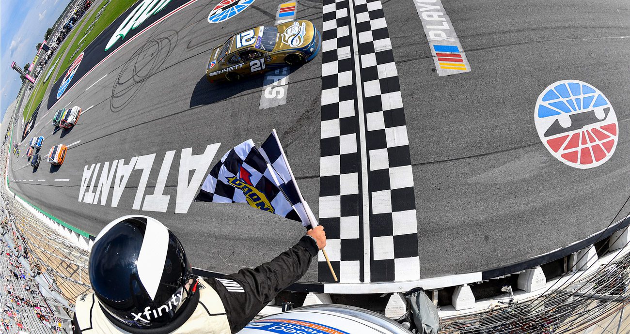 Hill wins wild Xfinity race at Atlanta for season sweep - NASCAR