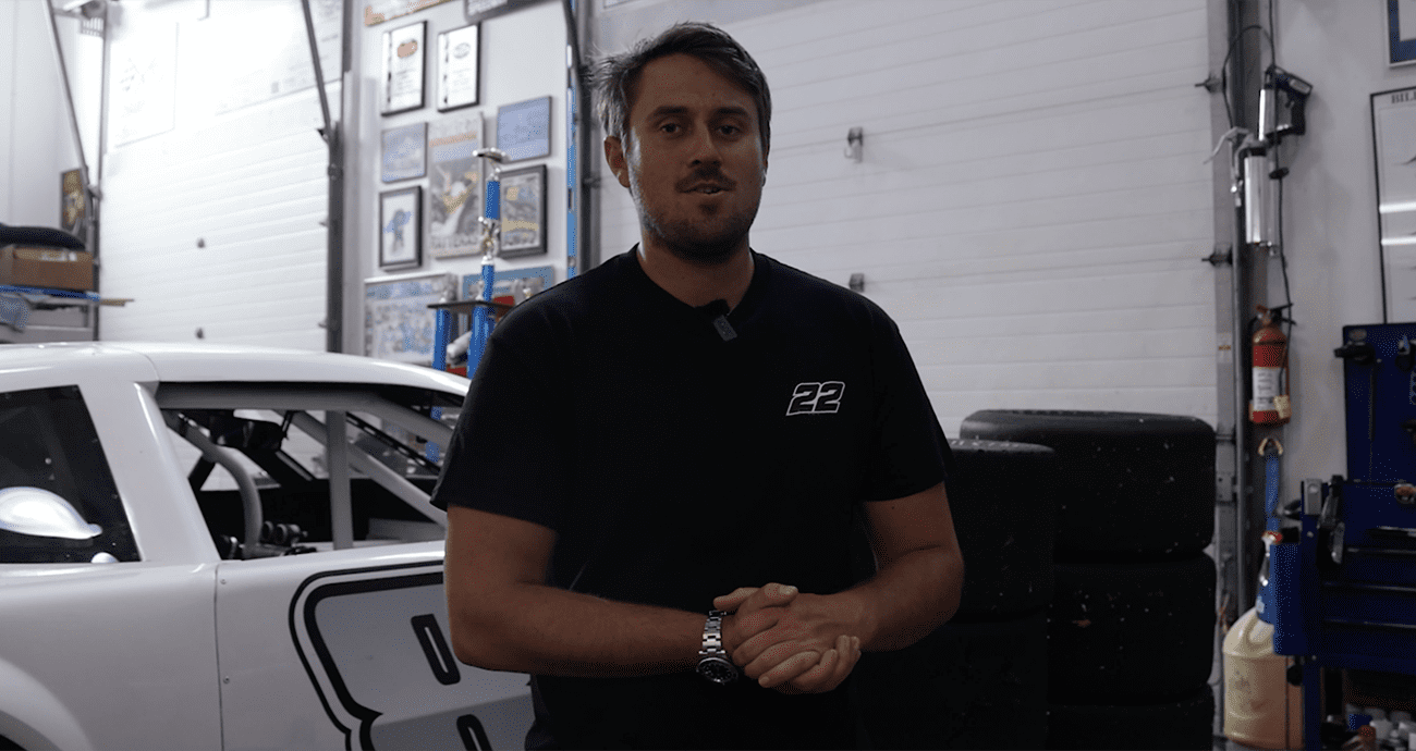 Connor Hall leads a tour of his race shop in Hampton, Virginia ...