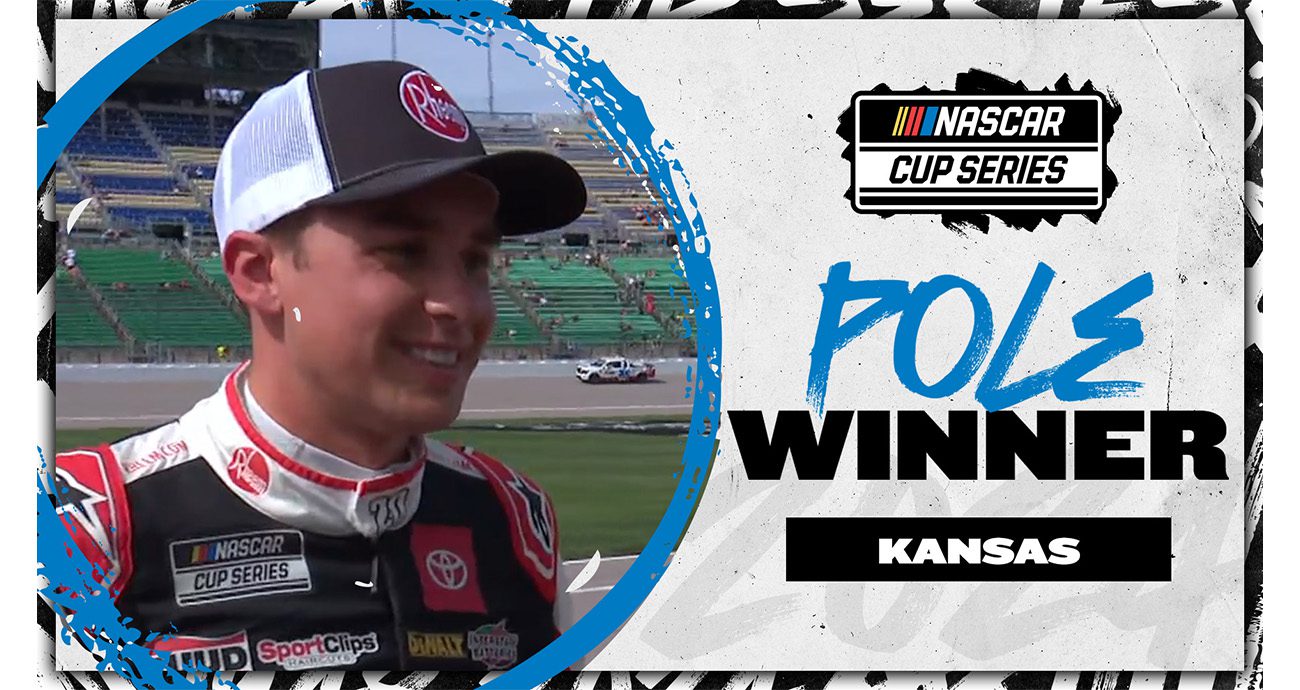 Christopher Bell lands Kansas pole for third time | NASCAR