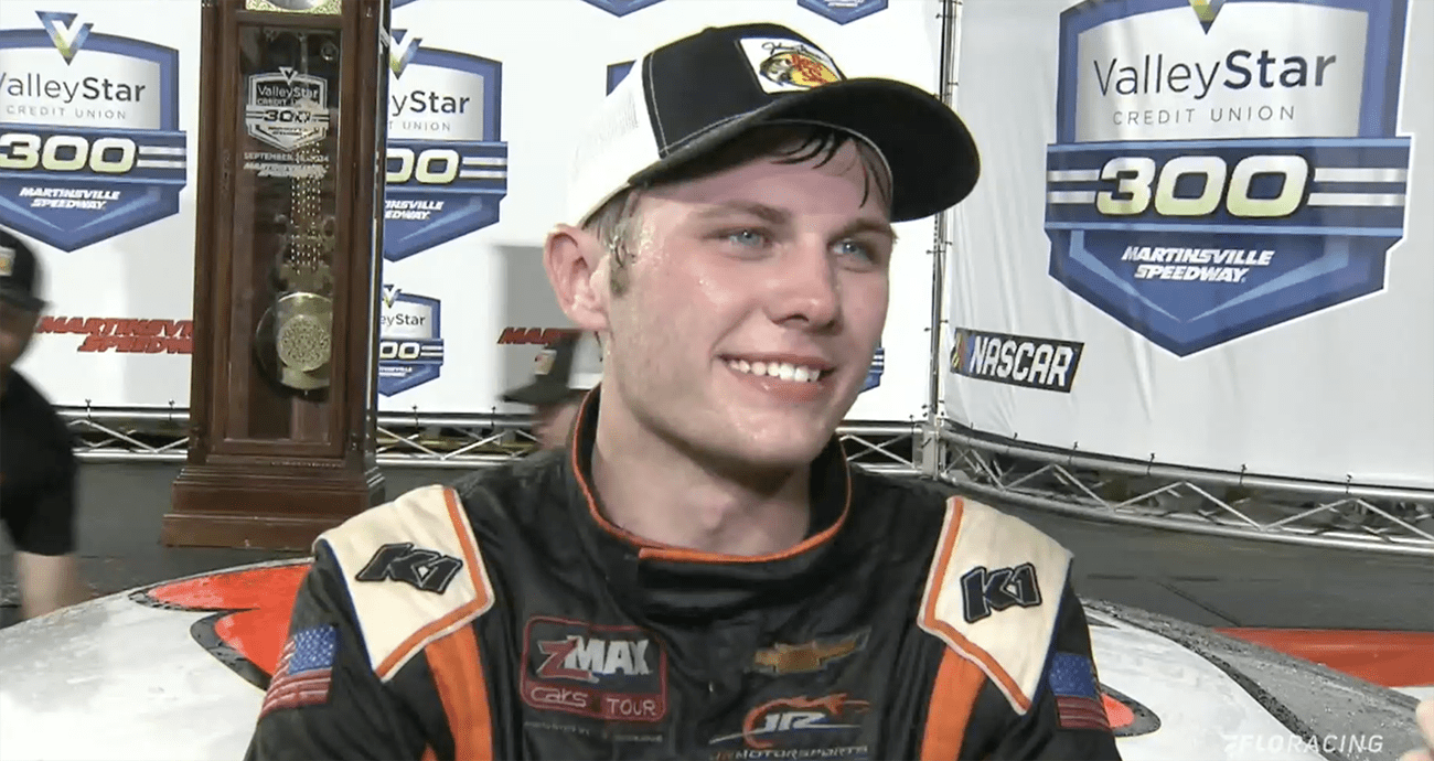 Carson Kvapil's ValleyStar Credit Union 300 Victory Lane interview ...