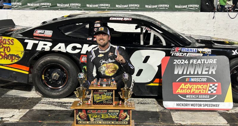 Flawless debut: Connor Hall pilots the No. 8 to a Fall Brawl victory in ...