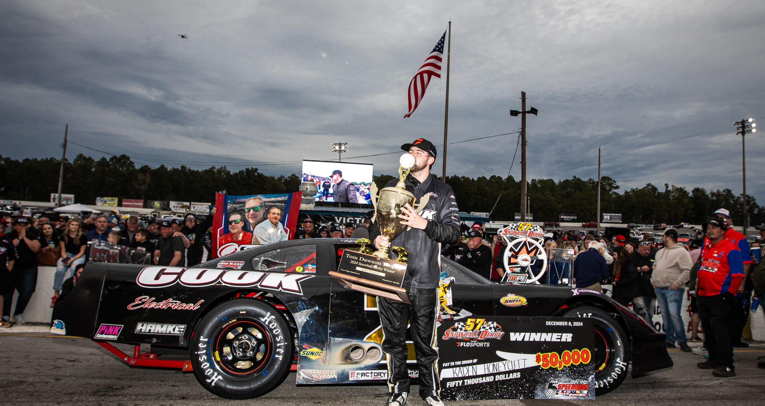 Kaden Honeycutt wins Snowball Derby - MRN - Motor Racing Network