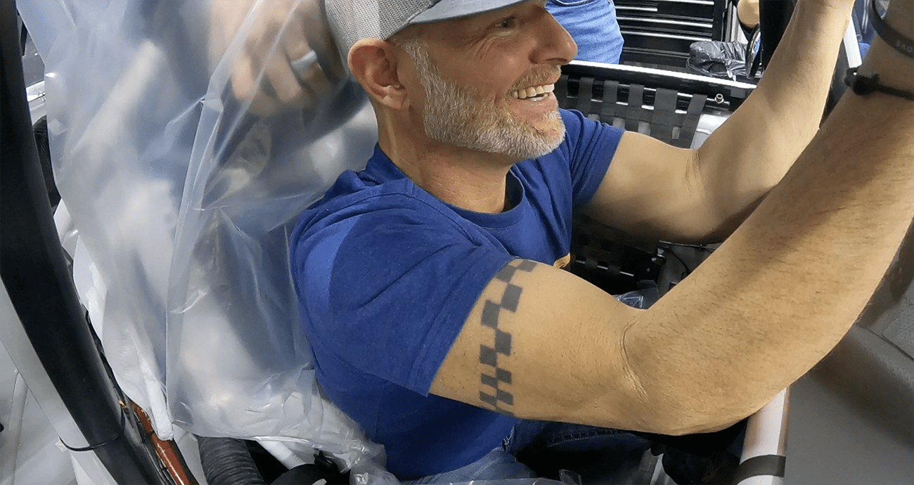 Behind the scenes: A NASCAR Cup Series seat pour