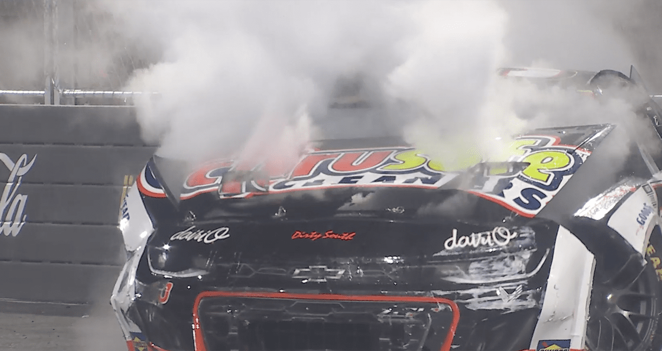 Burt Myers' chances of advancing go up in smoke - NASCAR