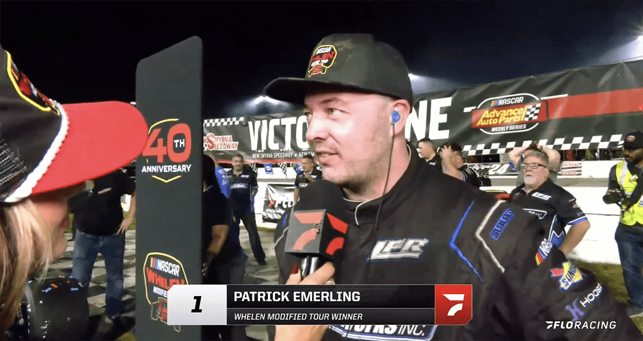 Patrick Emerling's Victory Lane interview at New Smyrna | Official Site ...