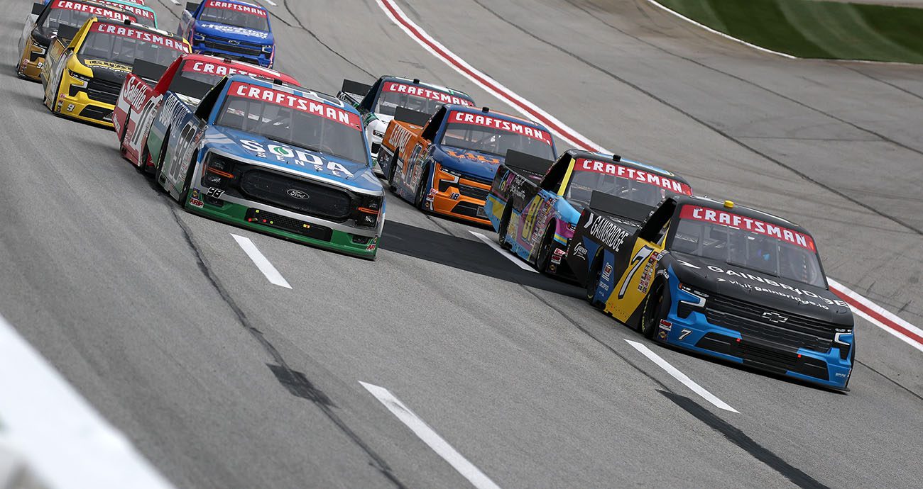 Kyle Busch wins a hectic Stage 2 at Atlanta - NASCAR