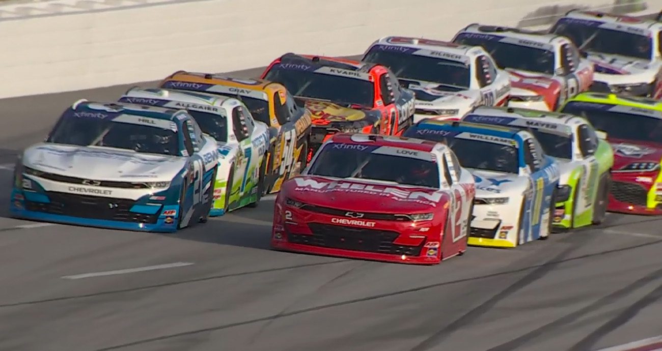 Love, Hill lead Xfinity field to green flag at Atlanta - NASCAR