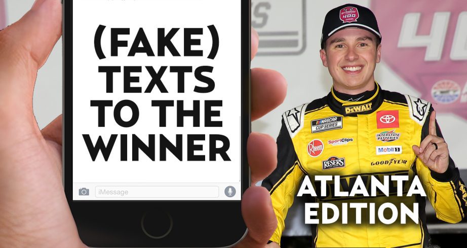 @nascarcasm: Fake texts to Atlanta winner Bell | NASCAR