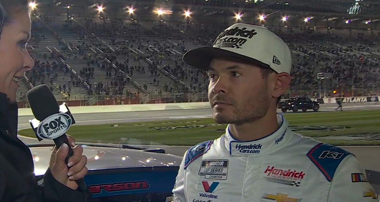 Kyle Larson 'proud of the effort' after third-place finish - NASCAR