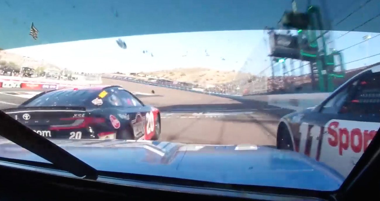 In-car cameras: Thrilling final lap battle at Phoenix - NASCAR
