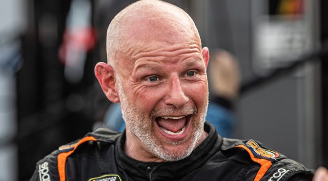 Burt Myers keeps smile through his Cup Series race at Martinsville