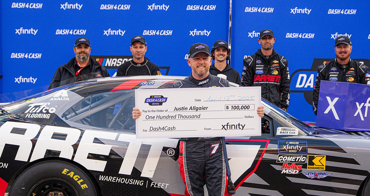 Allgaier nets second Dash 4 Cash prize of '25 at Bristol | NASCAR