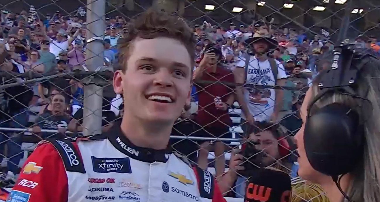 Love recaps 'hammer down' victory from Rockingham - NASCAR