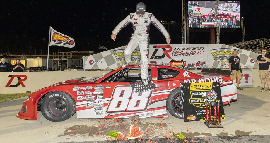 Doug Barnes wins the Triple Memorial 200 on Dominion Raceway's 'Night ...