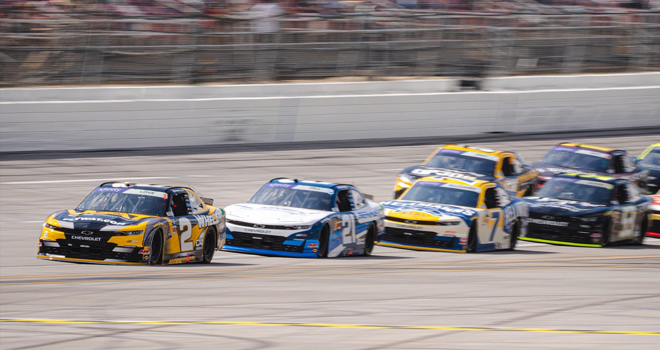 Jesse Love leads every lap for Stage 1 victory - NASCAR