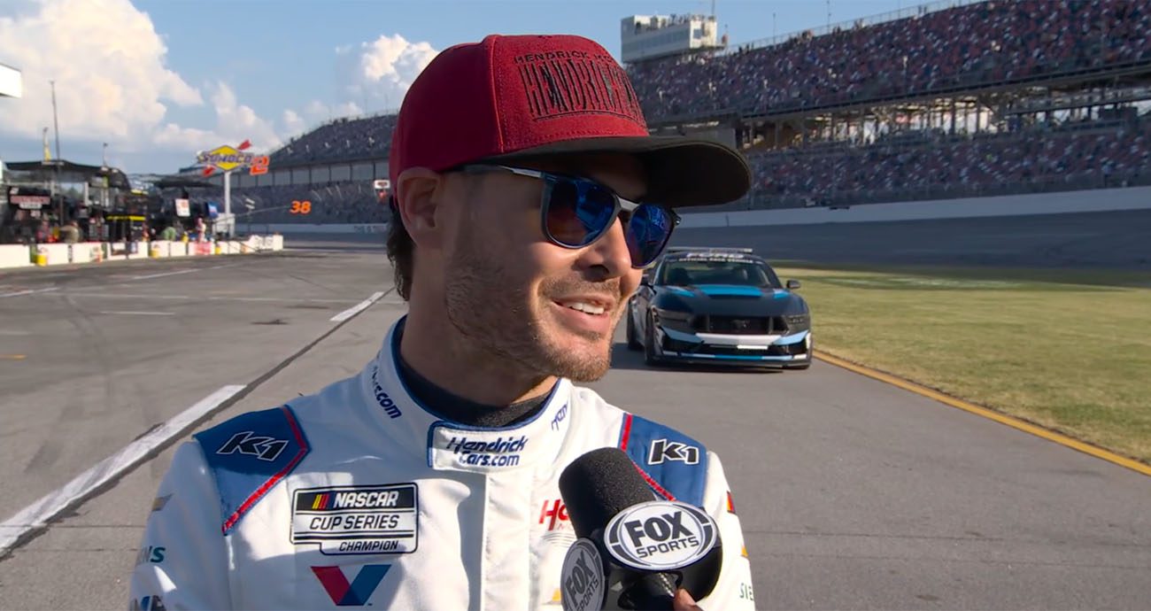 Larson earns career-best finish on a superspeedway | NASCAR