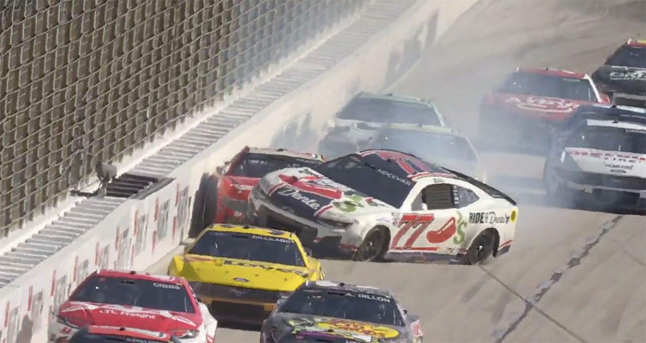 Hocevar, Preece wreck late at Texas during final stage | NASCAR