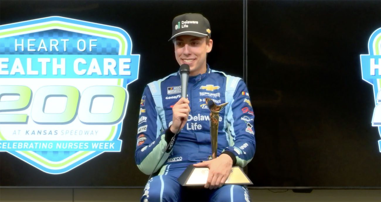 Hocevar on flipping off Riggs: 'Wanted to remind him I won' - NASCAR