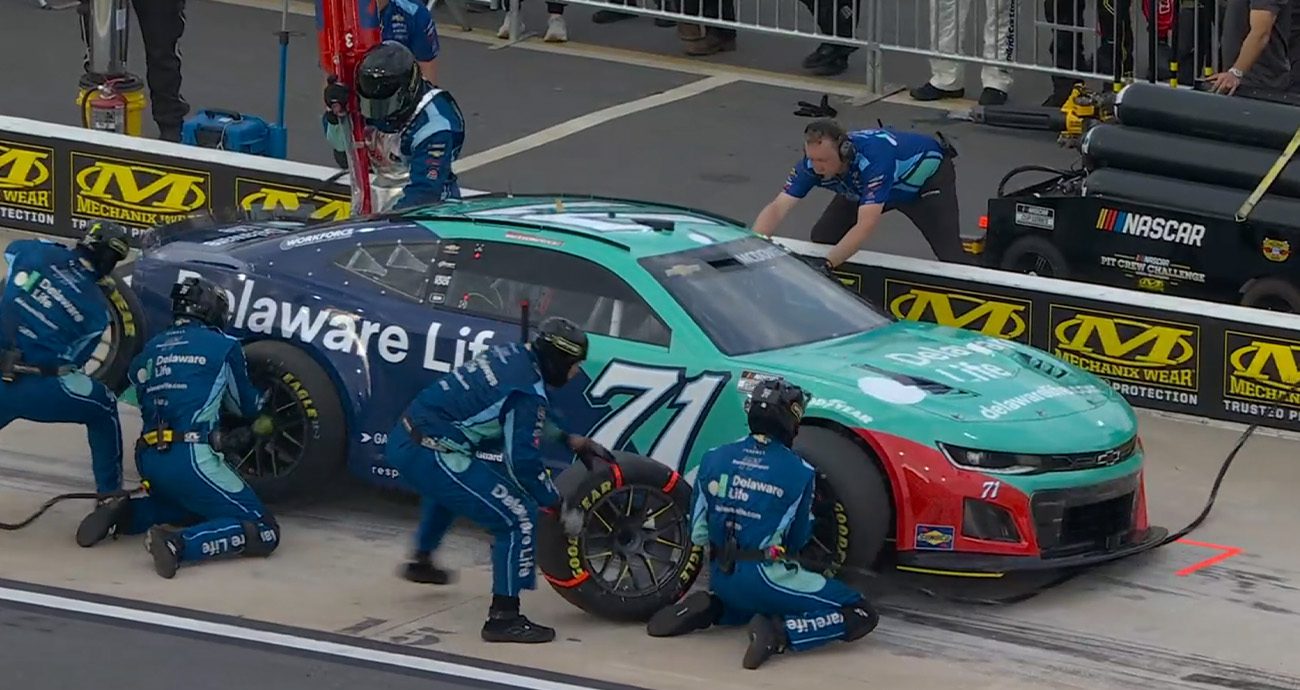 Michael McDowell's No. 71 wins All-Star Pit Crew Challenge - Official ...