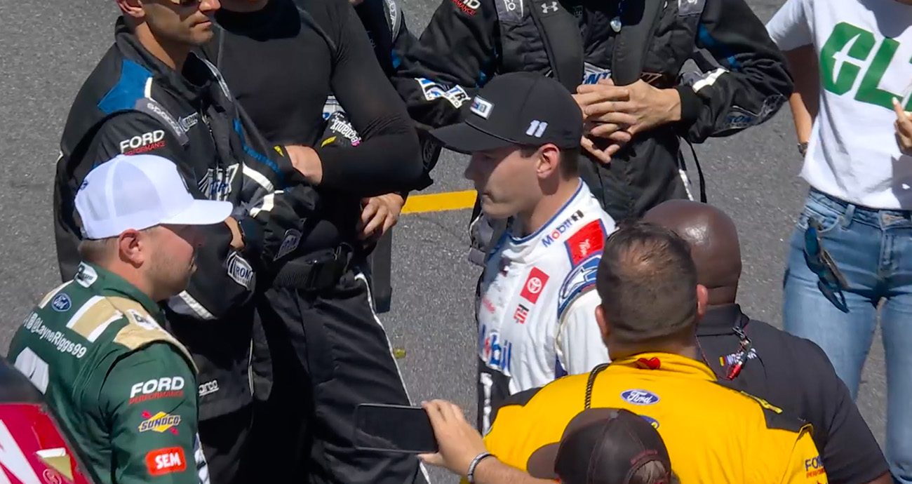 Corey Heim, Layne Riggs share brief exchange on pit road | Official ...