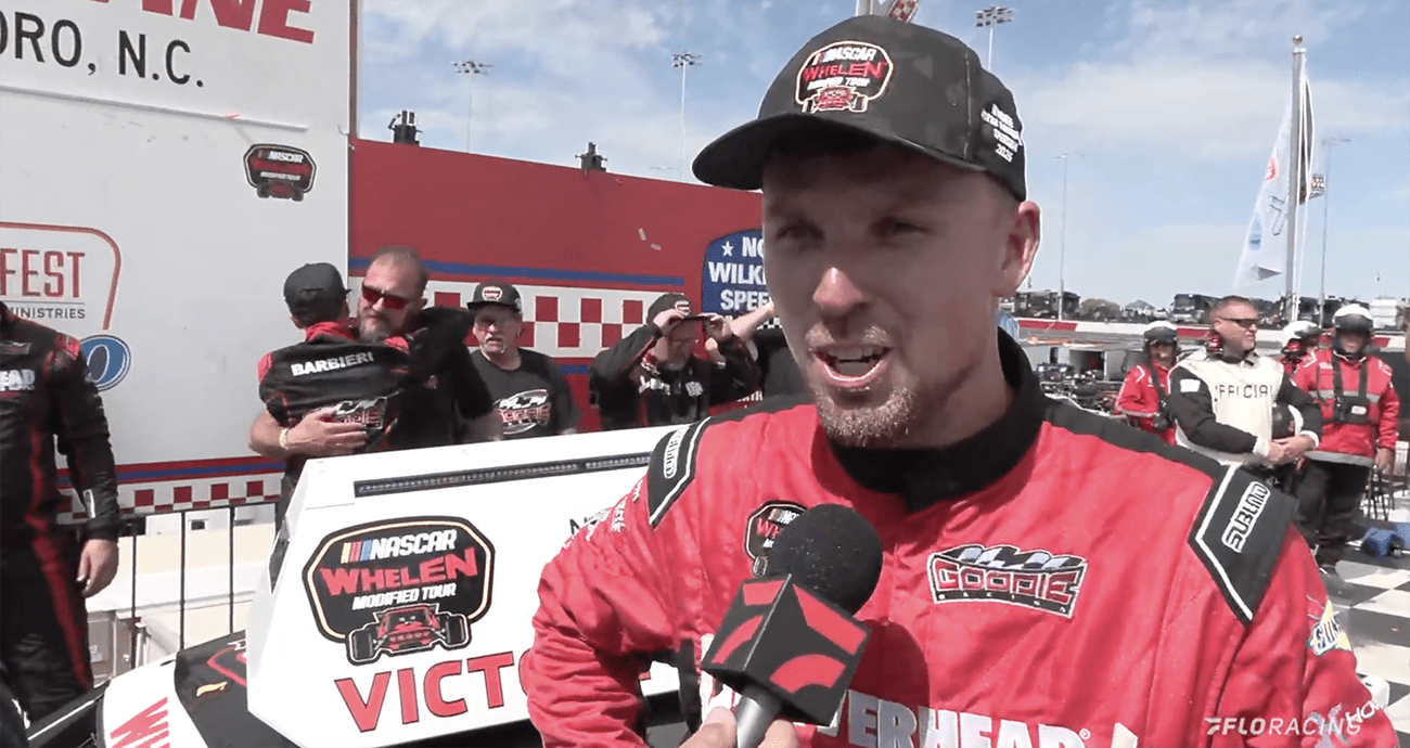 Craig Lutz's Victory Lane interview at North Wilkesboro Speedway ...