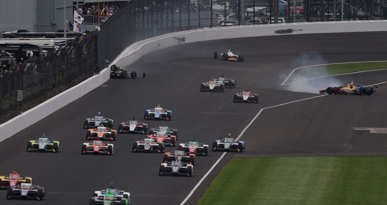 Larson's Indy run ends early after spin, Charlotte awaits | NASCAR