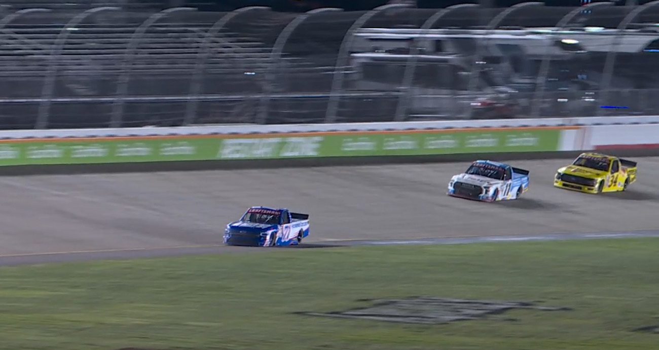 Rajah Caruth holds Heim, Riggs at bay to win Nashville - NASCAR