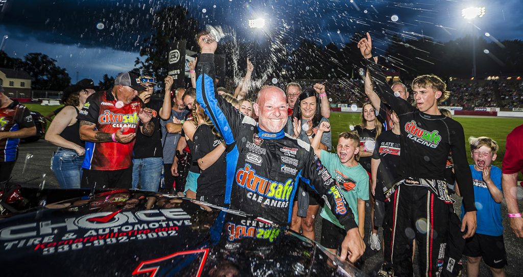 Burt Myers equals Tim Brown with 101st career Modified win at Bowman ...