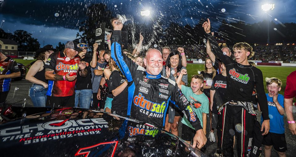 Burt Myers equals Tim Brown with 101st career Modified win at Bowman ...
