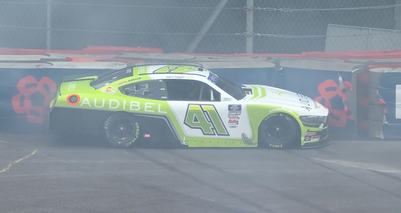 Early spinning: Sam Mayer goes around in Mexico City - NASCAR