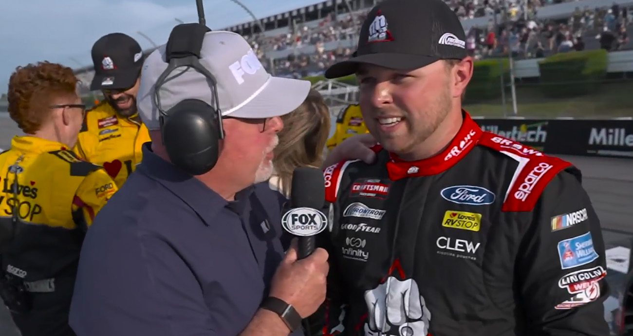 Layne Riggs 'on cloud nine' after thrilling Pocono victory - NASCAR