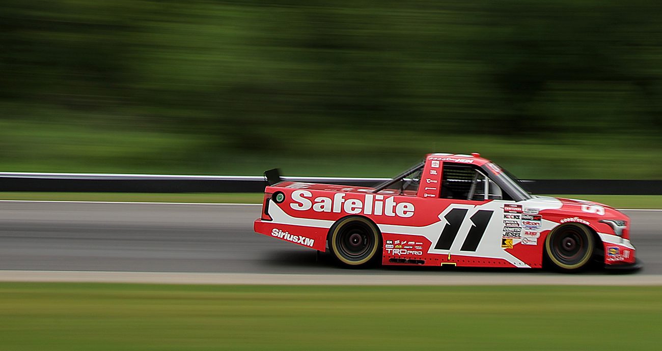 Corey Heim goes wire-to-wire in Stage 1 at Lime Rock - NASCAR