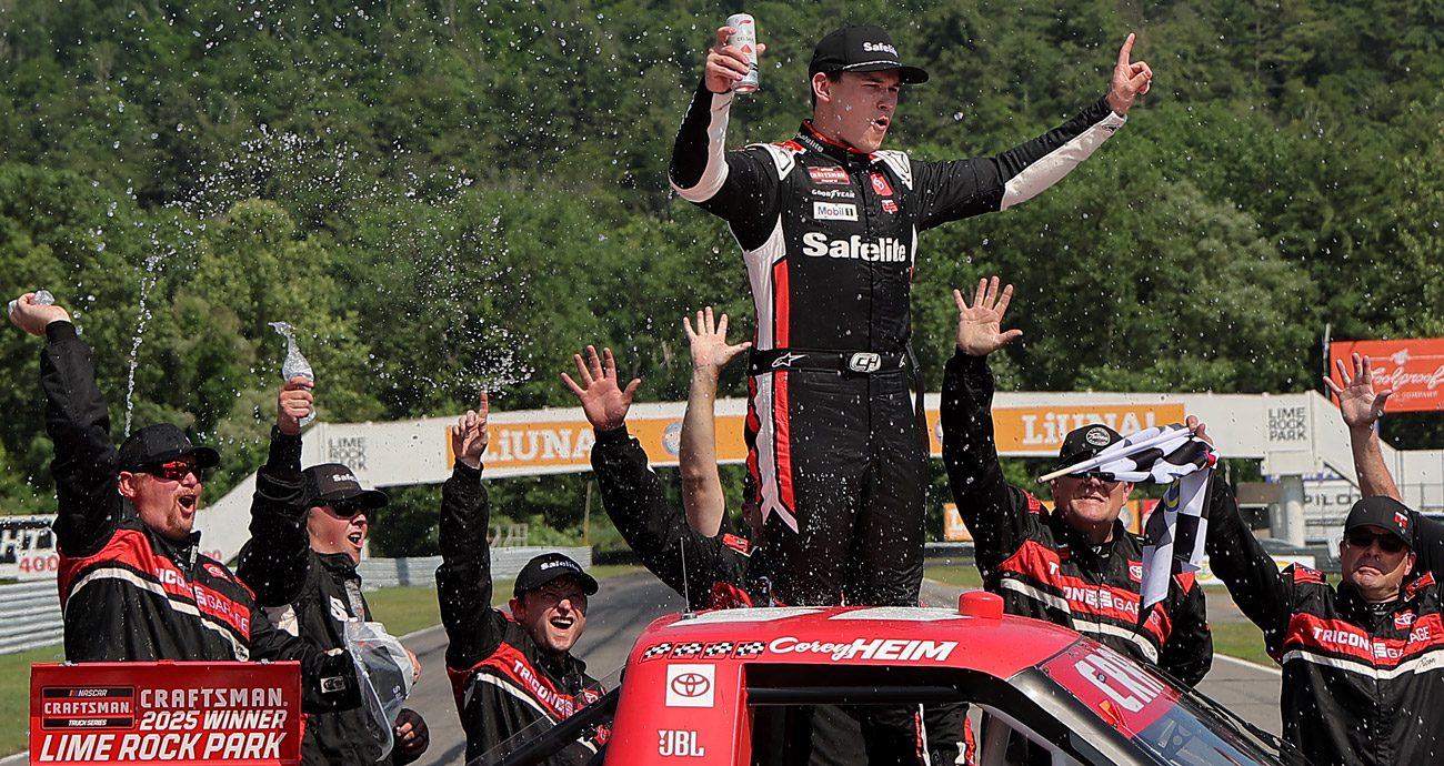 Corey Heim wins inaugural Truck race at Lime Rock | NASCAR