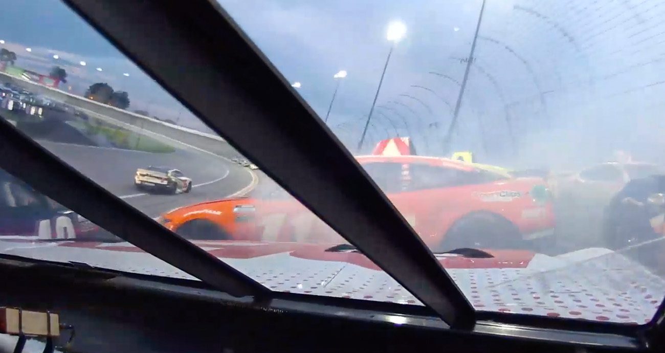 Ride with drivers during 'Big One' in Stage 2 - NASCAR