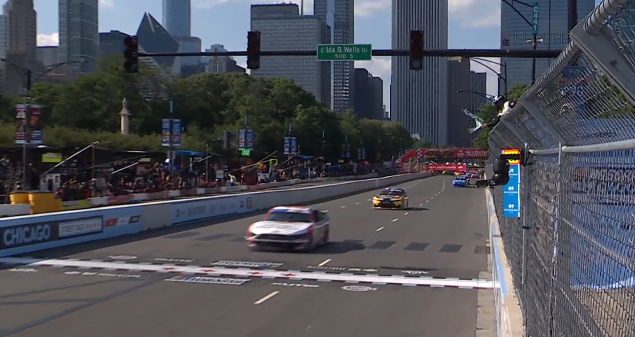 Sheldon Creed takes Stage 2 victory over Jesse Love - NASCAR