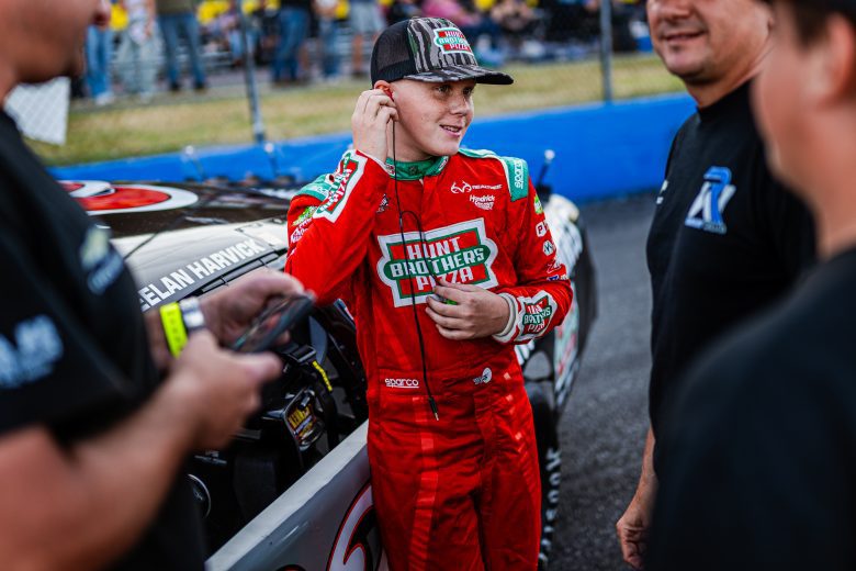 Kevin and Keelan Harvick race at Evergreen Speedway in Washington ...