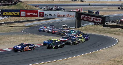 Trackhouse tussle at Sonoma: Chastain, Suárez collide | NASCAR